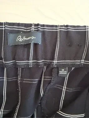 Reitmans | Pants & Jumpsuits | Reitmans Black And White Windowpane ...